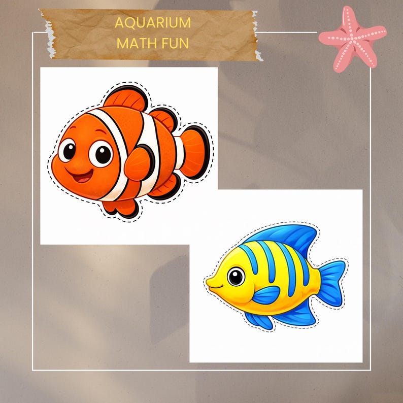 Aquarium Fish Counting Game, Ocean Math Activity, Preschool Number ...