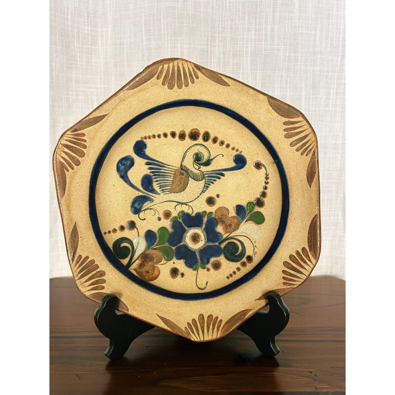 Tonala Mexico Pottery Plate - Etsy