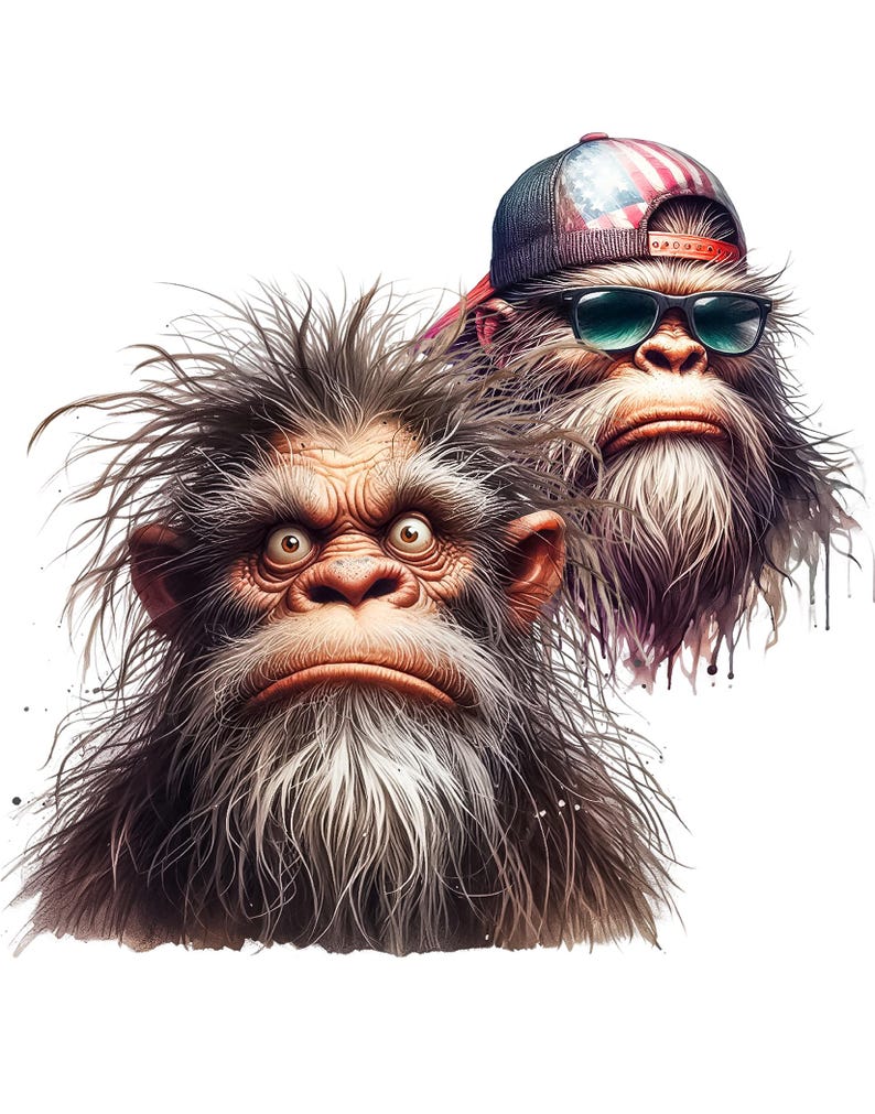 Sasquatch Clipart – 26 PNG Transparent Background Images, Digital ...