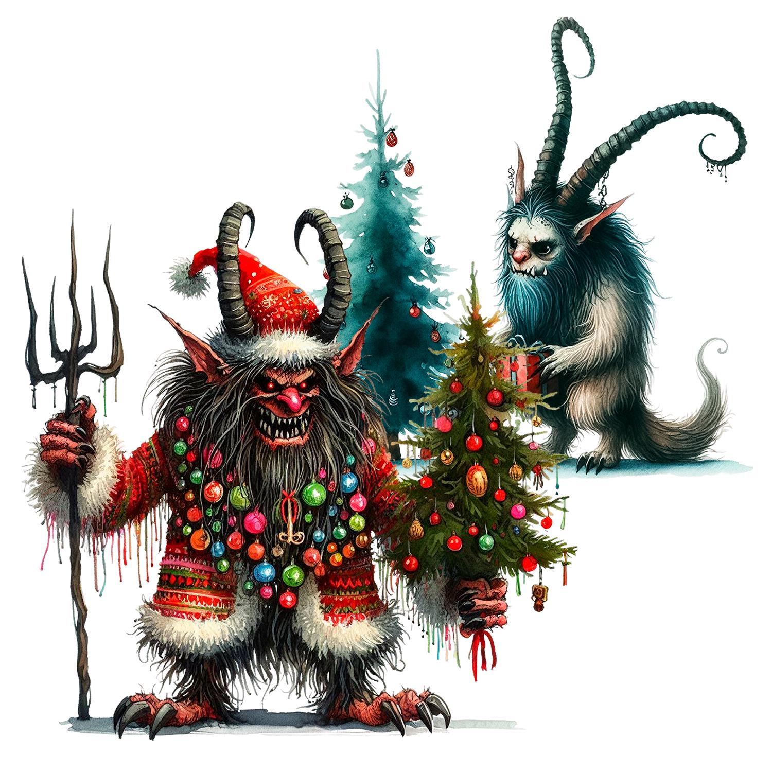 Krampus PNG Set , 35 PNG Transparent Background (digital Download) - Etsy