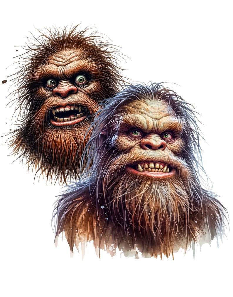 Sasquatch Clipart – 26 PNG Transparent Background Images, Digital ...