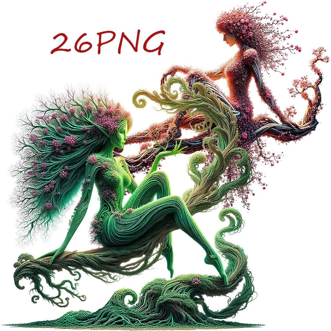 Forest Dryad PNG Clipart, Magical Goddess Art, 26PNG Transparent ...
