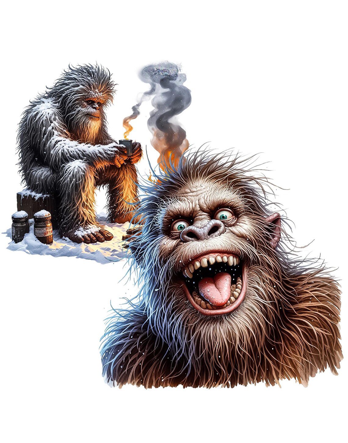 Sasquatch Clipart – 26 PNG Transparent Background Images, Digital ...