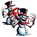 Evil Snowman PNG: Christmas Clipart. 23PNG (digital Download) - Etsy