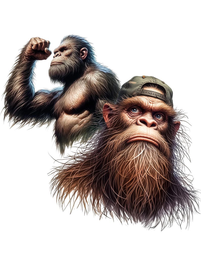 Sasquatch Clipart – 26 PNG Transparent Background Images, Digital ...