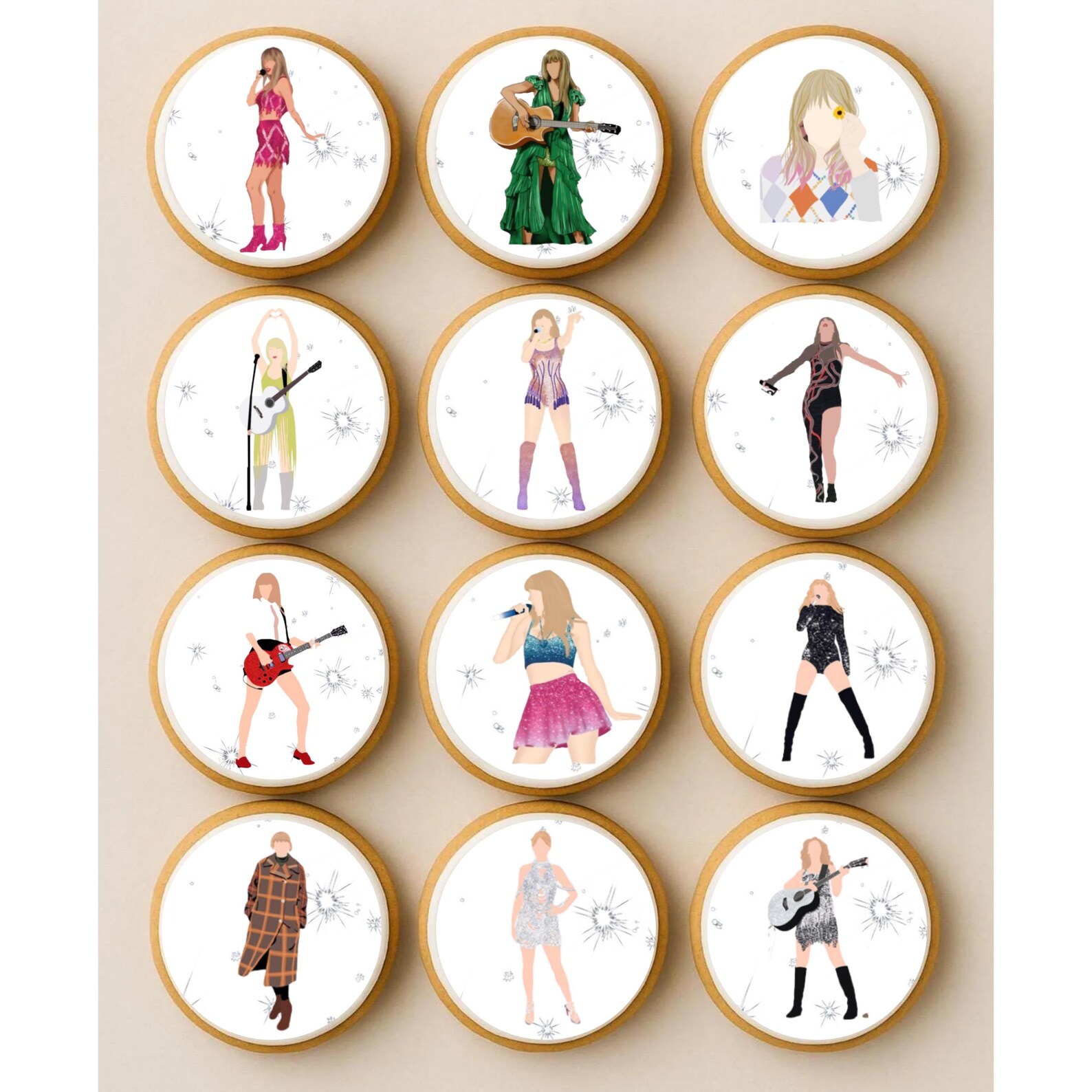 Taylor Singer Edible Images for Cakes, Cookies, Cupcakes on Icing Sheet ...