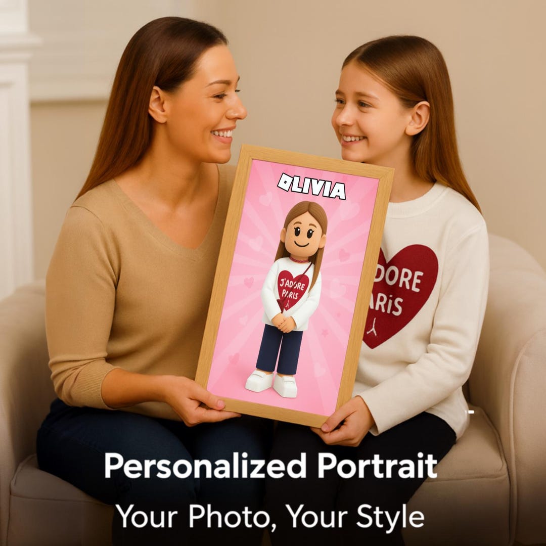 Custom Roblox Character Portrait – Personalized Digital Art – Custom ...