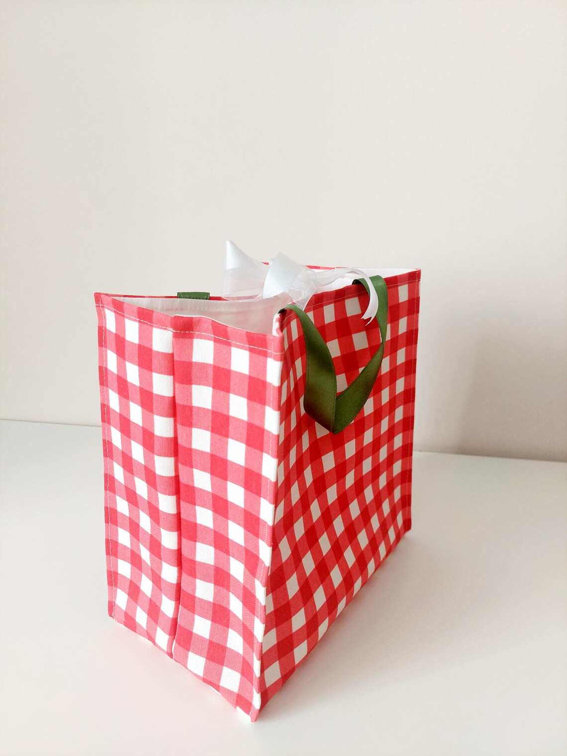 Christmas Gift Bag Pattern, Reusable Fabric Tote Bag, 4 Sizes Diy ...