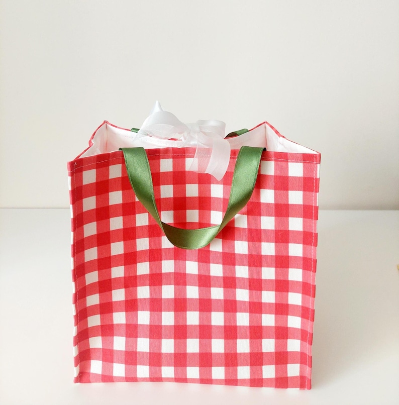 Christmas Gift Bag Pattern, Reusable Fabric Tote Bag, 4 Sizes Diy ...