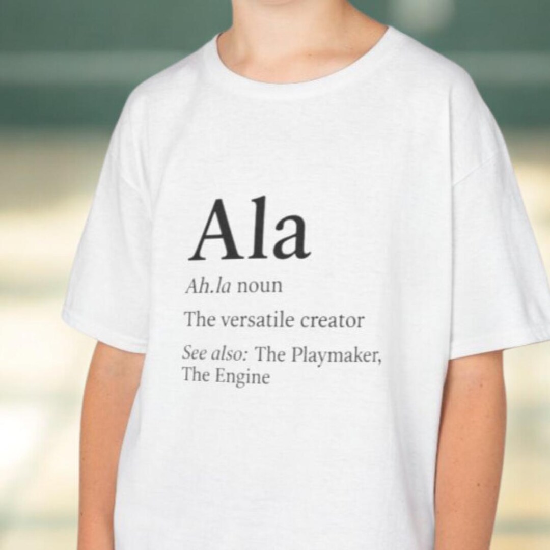 Futsal Soccer ALA Dictionary Definition Text Kids Tee | Minimalist ...