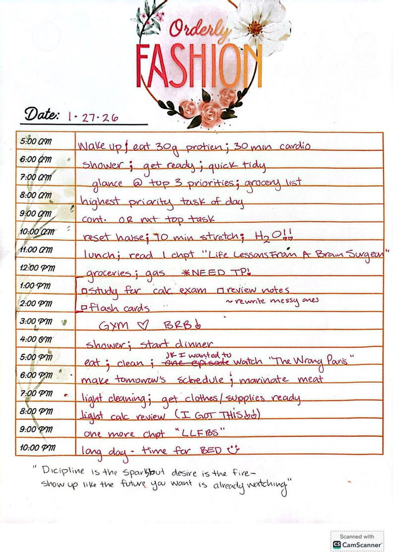 Printable Daily Schedule-hourly Intervals - Etsy