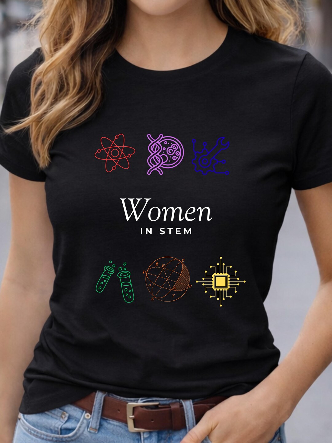 Women in STEM Tee, Women in Science, Branches of Science Shirt, Science ...