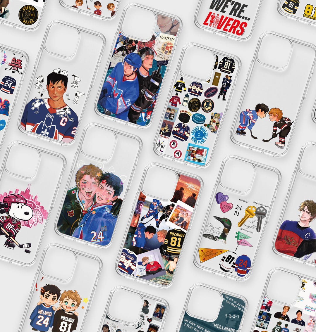 Heated Rivalry Inspired Sports Phone Case | Hockey Fan Art Collage for ...