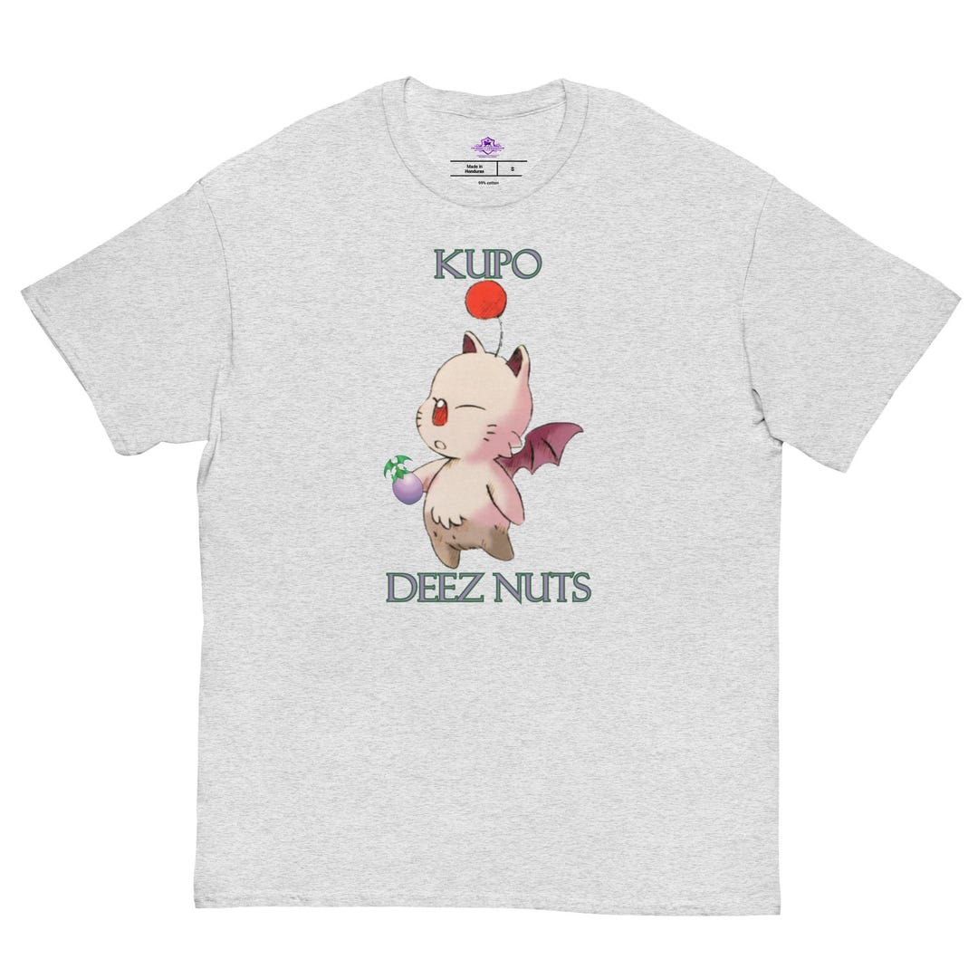 Moogle "kupo Deez Nuts" Final Fantasy 14 Fan Art Graphic Tee | FFXIV ...