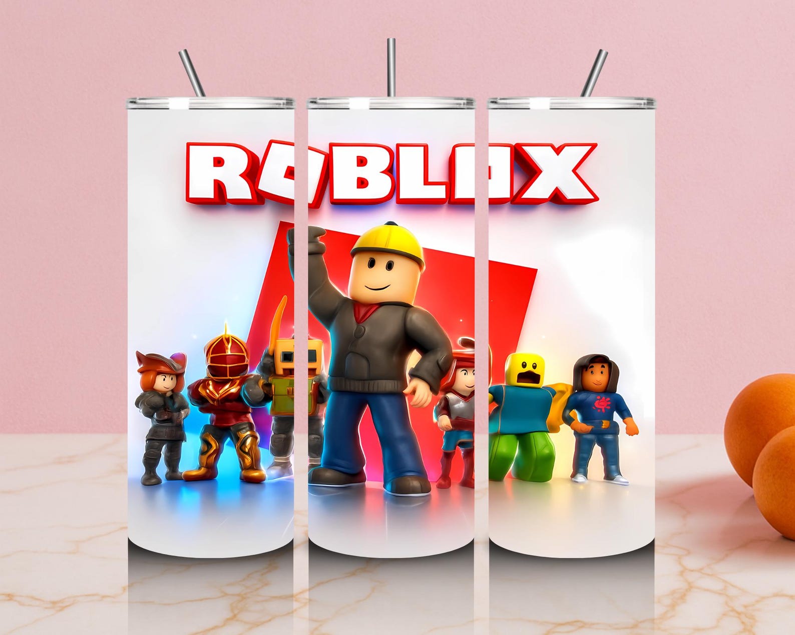 Roblox Tumbler Wrap, Cartoon Characters 20oz Skinny Design (digital ...