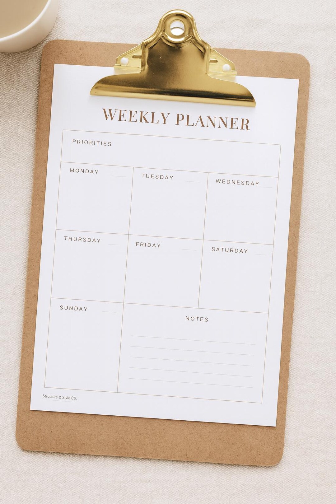 Weekly Planner Printable | Week Overview + To-do List | Weekly ...