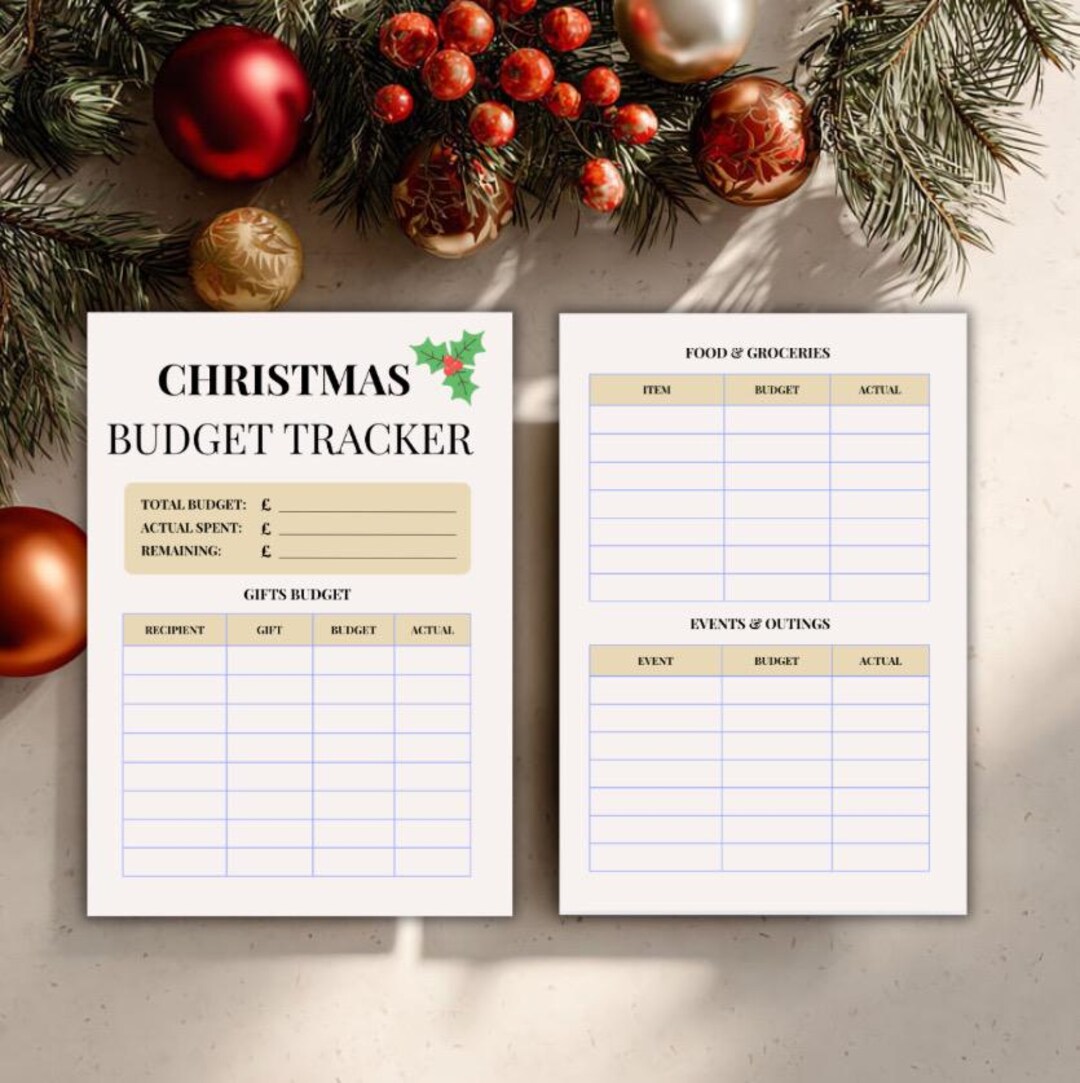 Editable Christmas Budget Planner | Printable | Holiday Spending ...