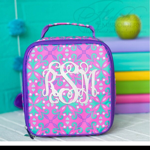Monogrammed Lunchbox - Etsy