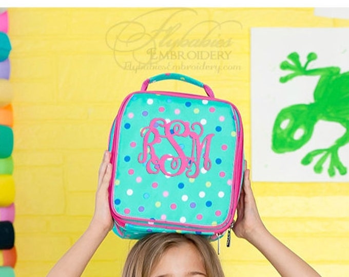 Monogrammed Lunch Box ~ Girl's Personalized Lunchbox ~ Monogram ...