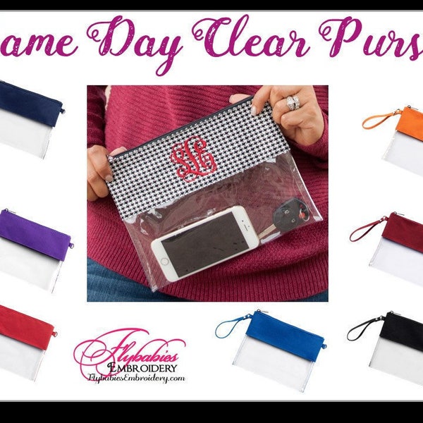 Clear Purse Monogram - Etsy