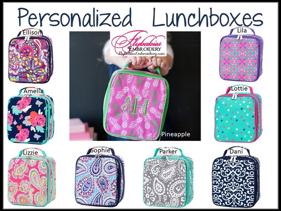 Personalized Lunchbox Monogrammed Lunchbox for Girls | Etsy