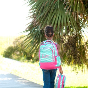 Monogrammed Girl's Backpack: Personalized Book Bag, Hadley Bloom - Etsy