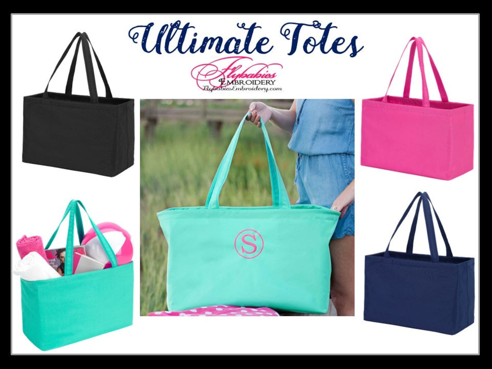 FREE Personalization Personalized Large Utility Tote Bag - Etsy