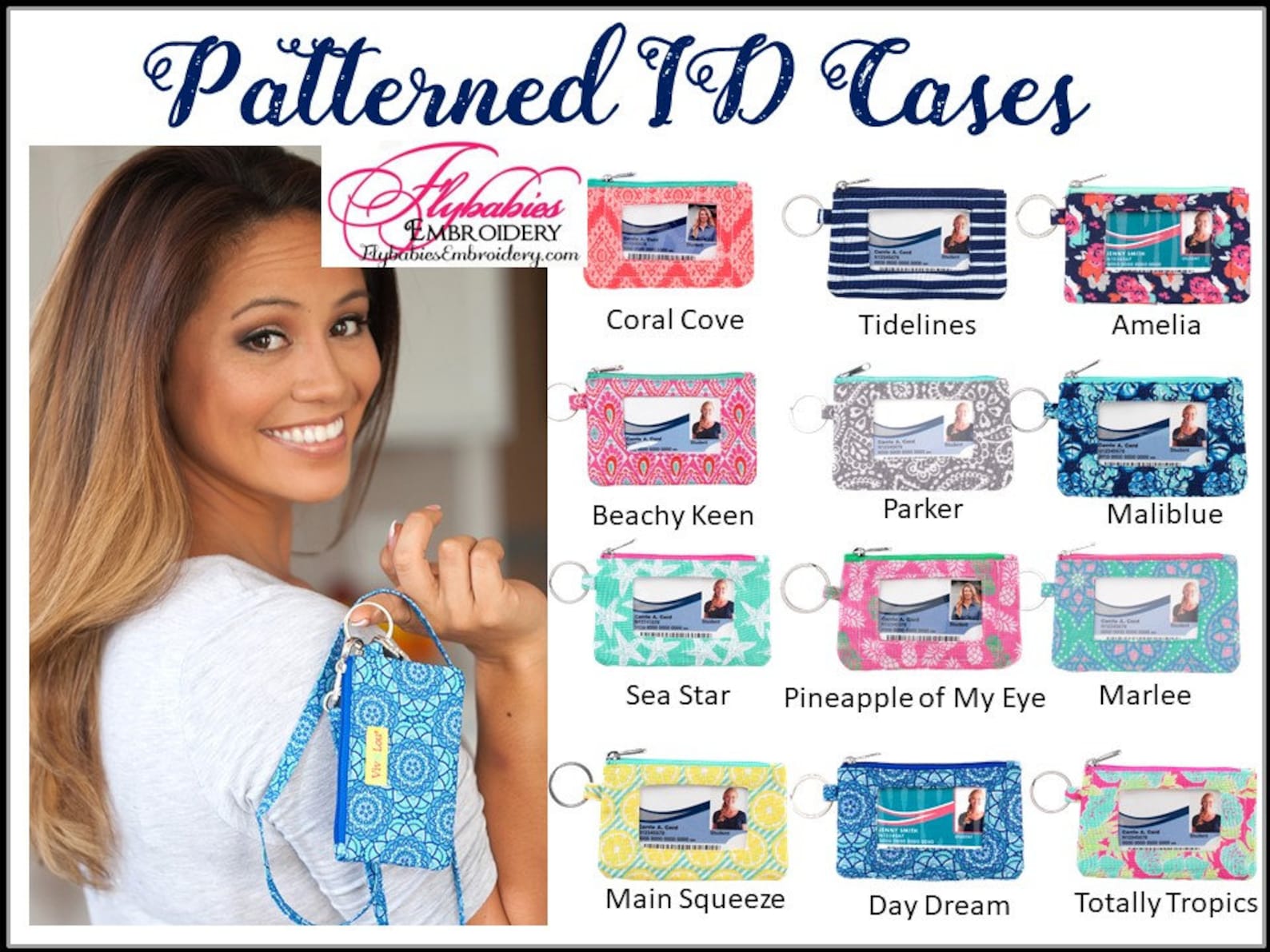 Patterned ID Holder Lanyard With ID Holder Badge Holder | Etsy