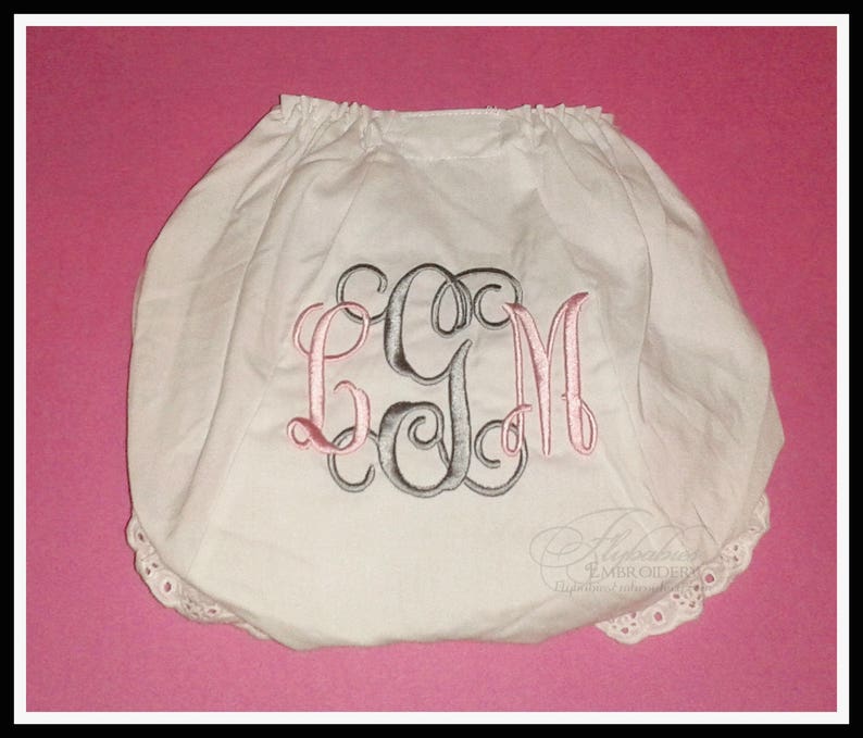 Monogrammed Baby Bloomers Personalized Baby Bloomers - Etsy