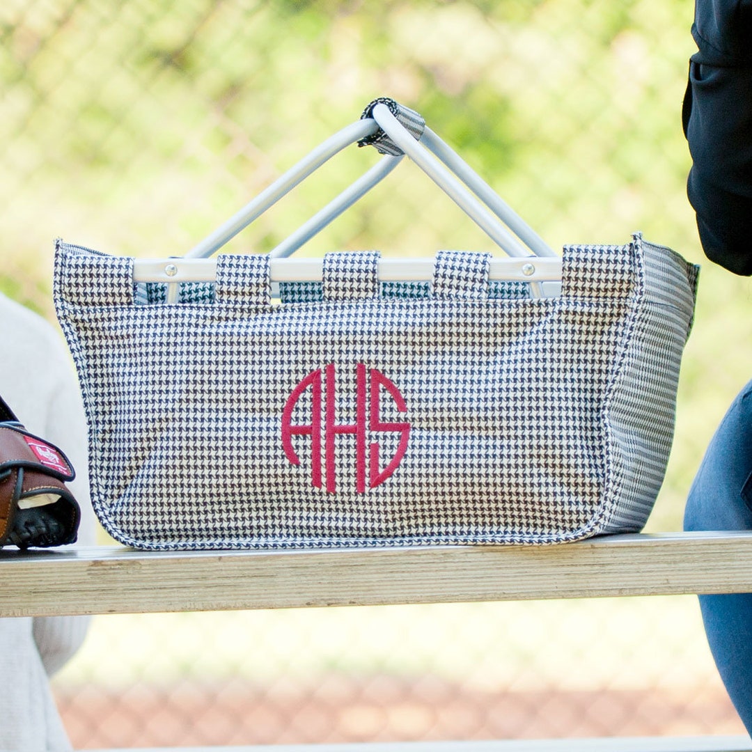 Houndstooth Game Day Tote ~ Large Personalized Tote ~ Monogrammed ...