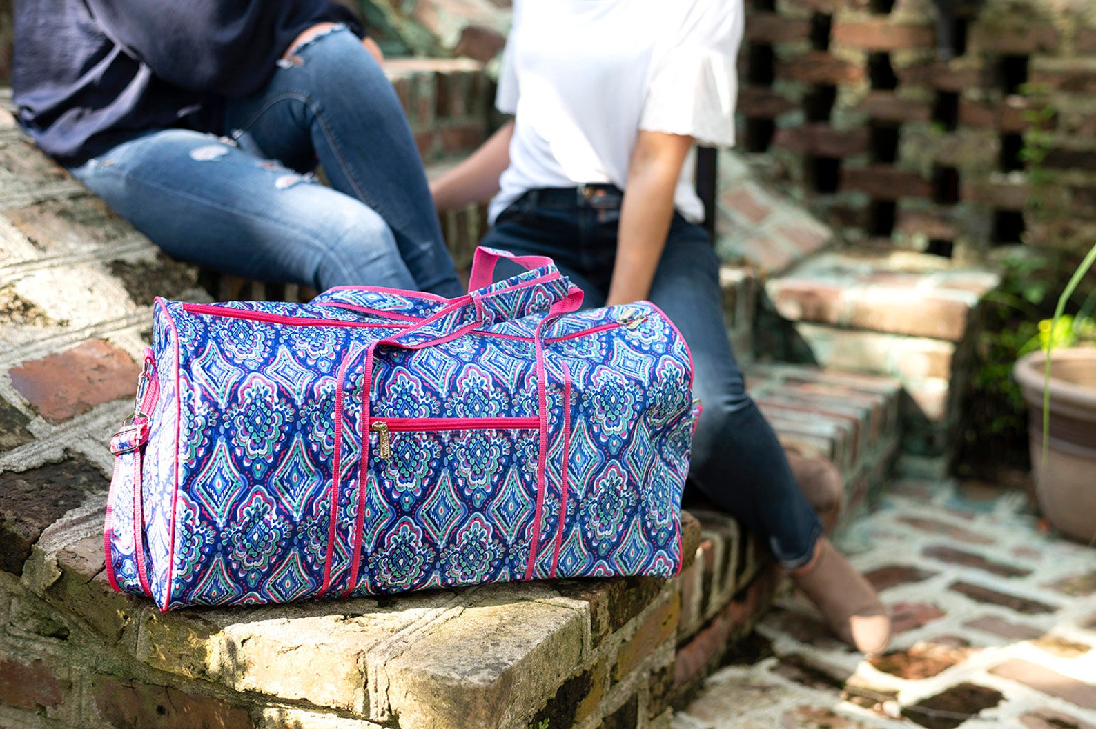 Personalized Duffel Bag Girls Monogrammed Travel Bag | Etsy