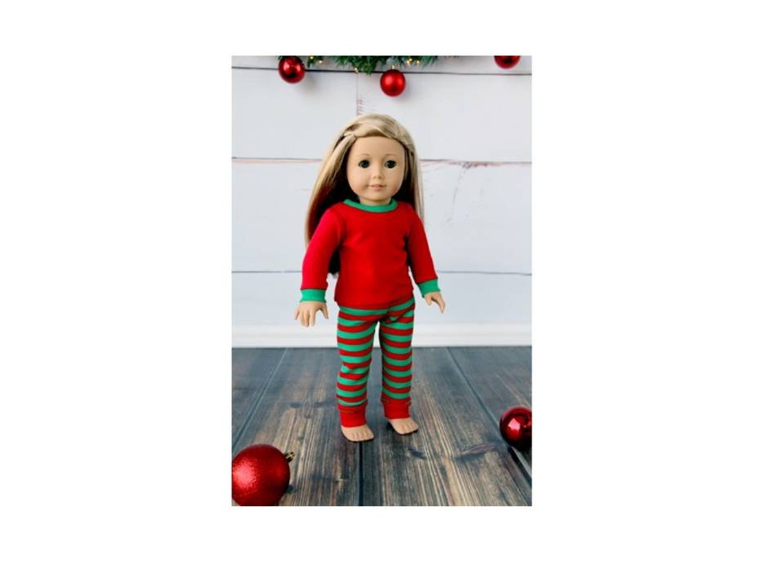 Matching Girl & Doll PJ Set Personalized Christmas Pajamas | Etsy