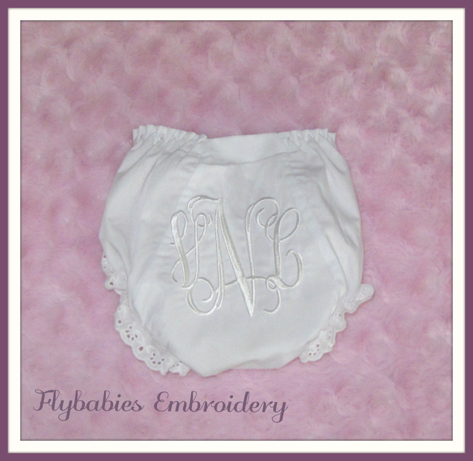 Monogrammed Baby Bloomers Personalized Baby Bloomers | Etsy