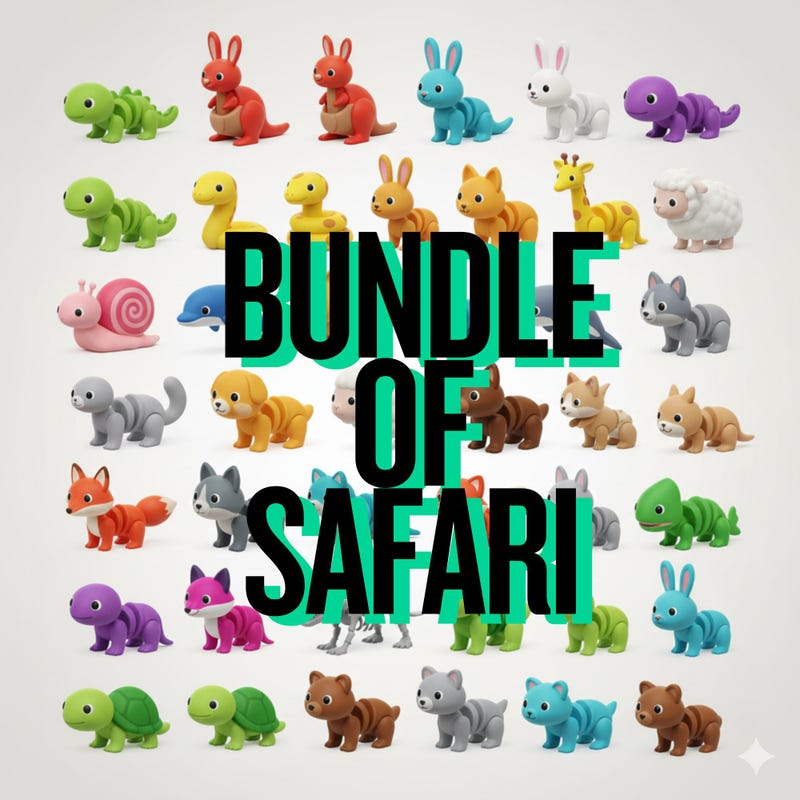 Safari 3d File Pack - Etsy