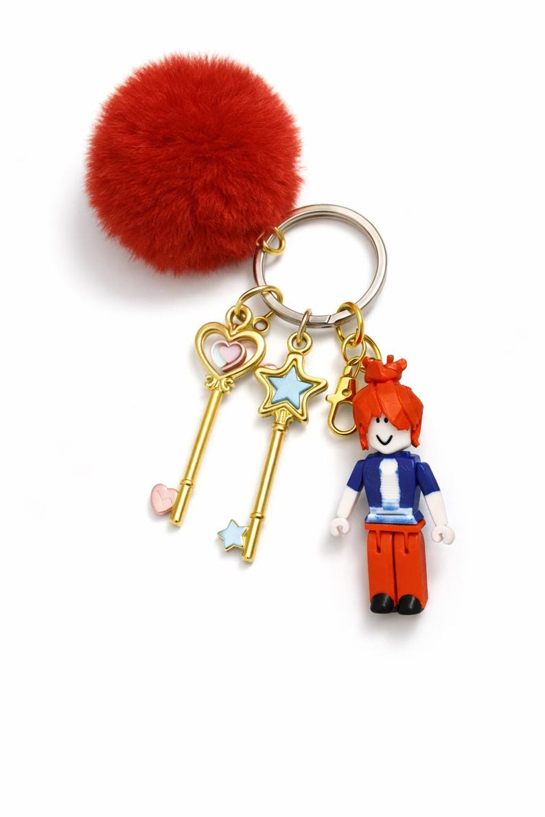 Custom Roblox Avatar Bacon Girl Keychain, Personalized Gamer Gifts ...