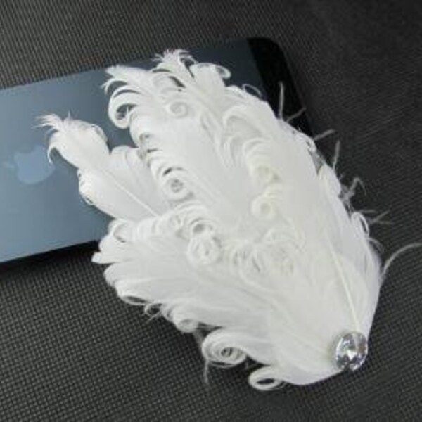 Feather Hair Clip - Etsy
