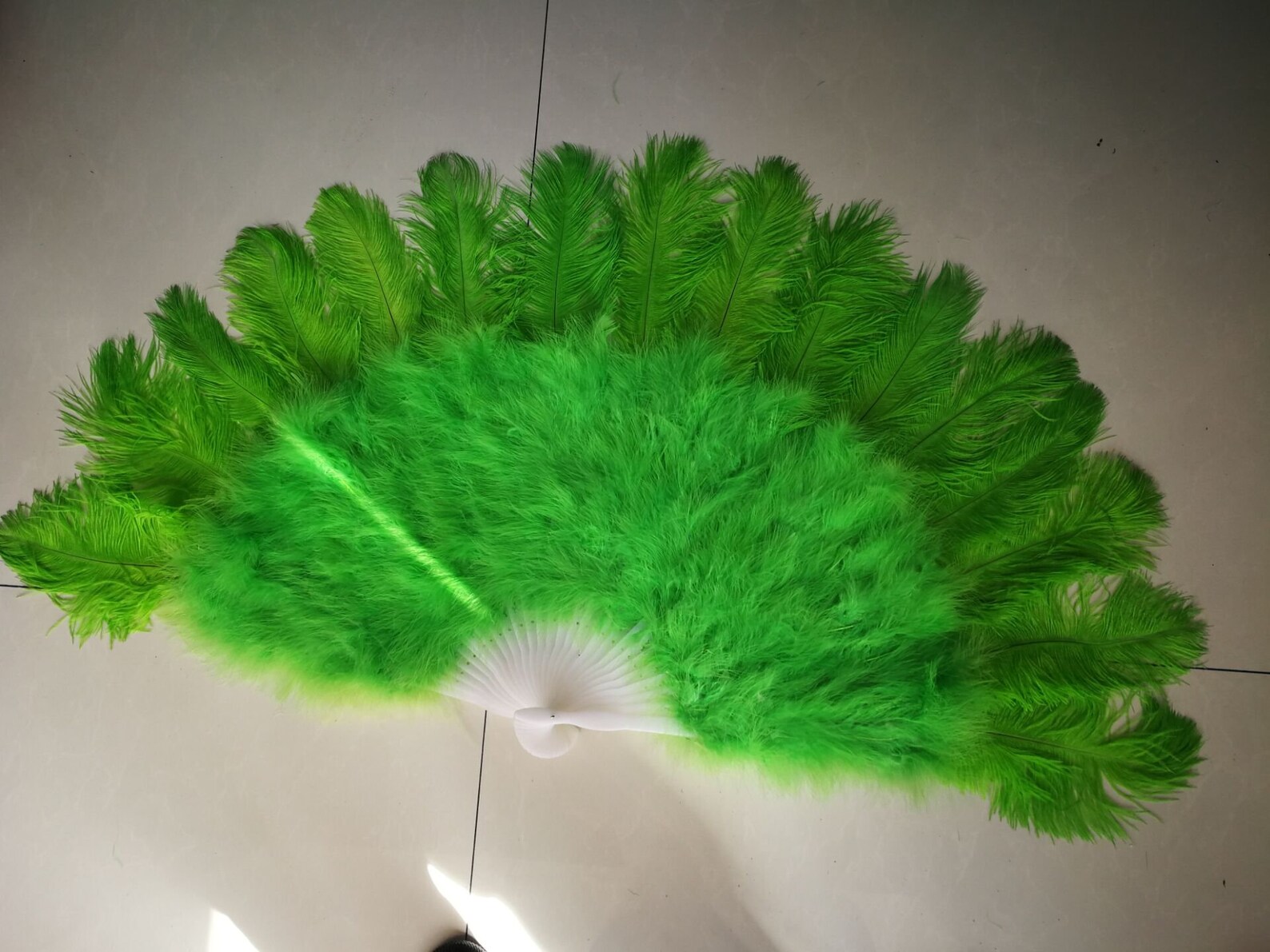 24x44inch Light Green Large Fans Burlesque Dance Feather Fan - Etsy