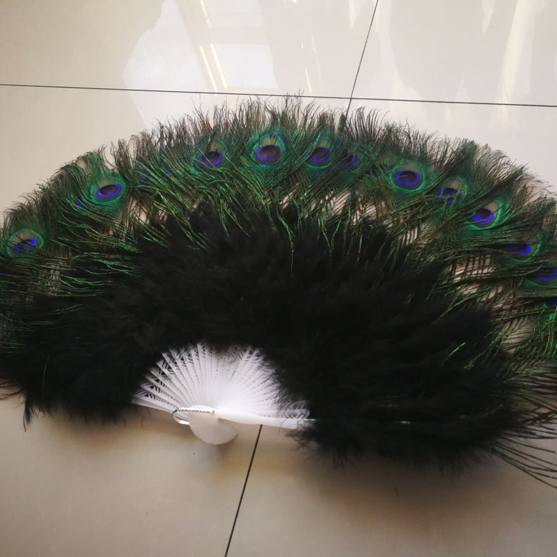 Peacock Feather Fan - Etsy