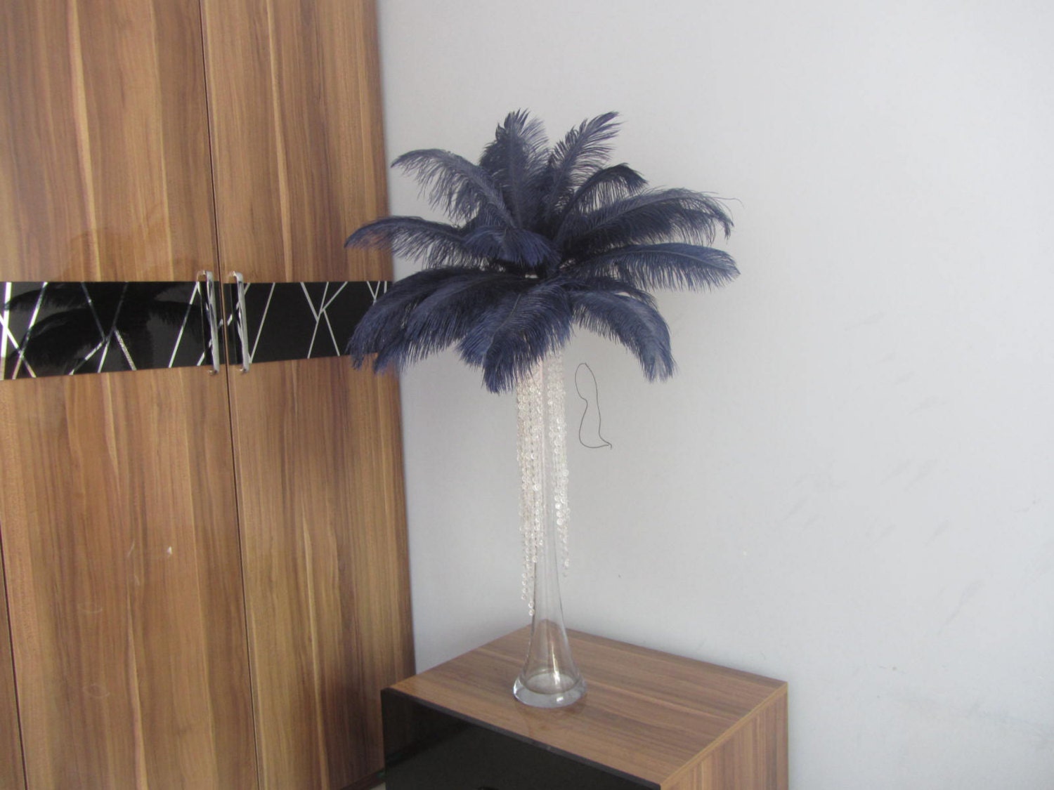 100pcs Navy Blue Deep Blue ostrich feather for wedding table | Etsy