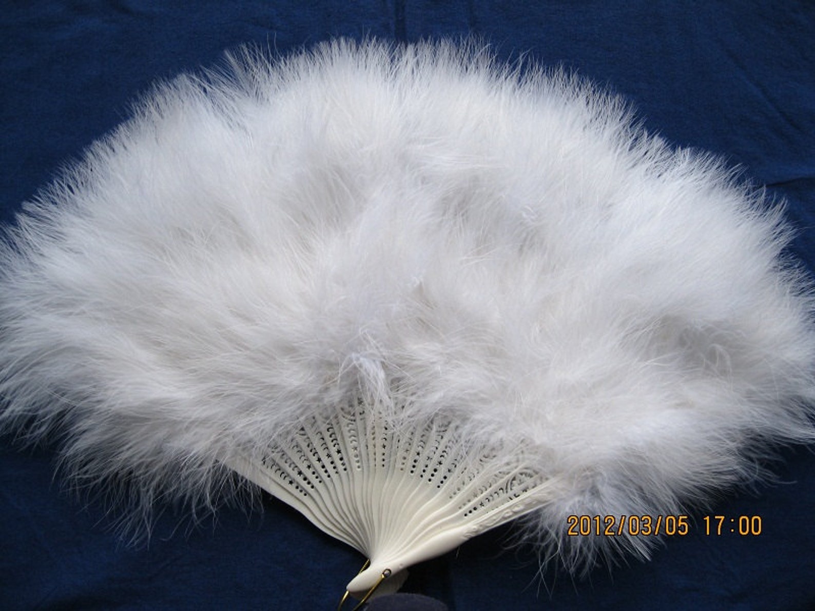 15 Pieces/lot Stunning White Feather Fan - Etsy