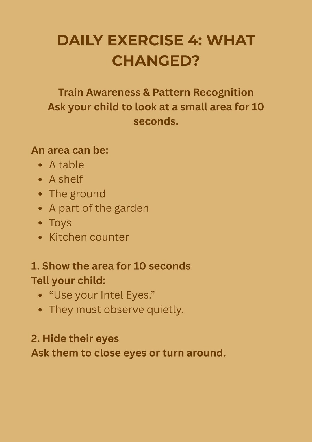 Parent and Child Intelligence Guide – Daily Observation and Thinking ...