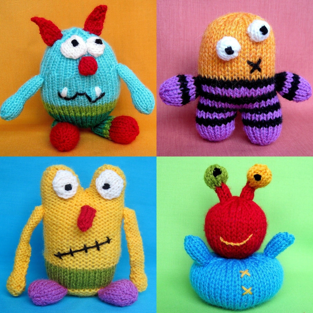 Little Monsters Alien Knitting Pattern Toy PDF Instant Download - Etsy