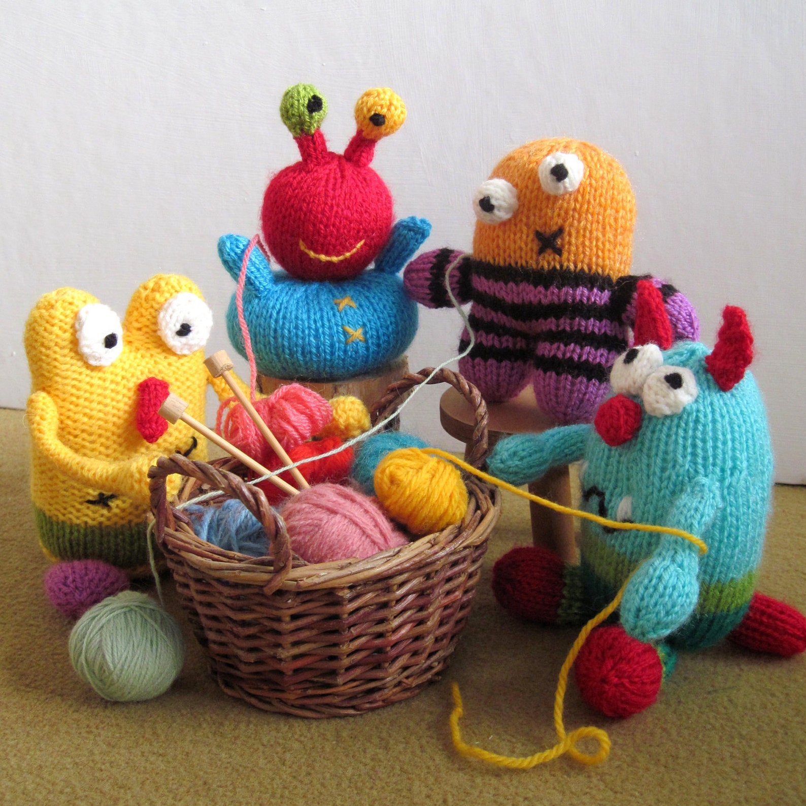 Little Monsters Alien Knitting Pattern Toy PDF Instant | Etsy UK