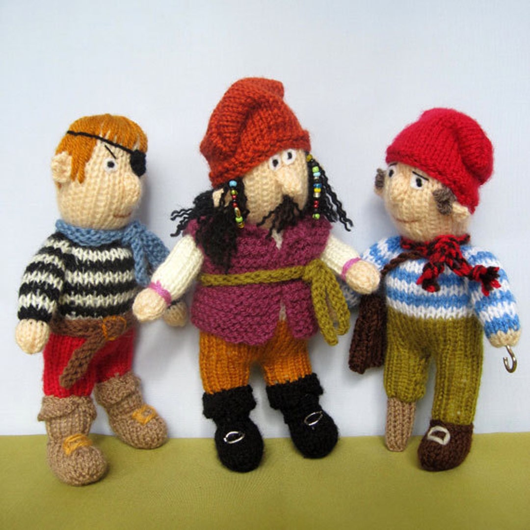 Pirates Toy Doll Knitting Pattern PDF Instant Download - Etsy