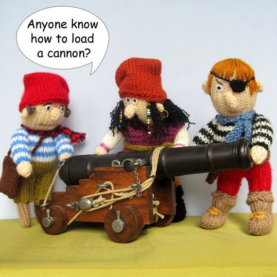 Pirates toy doll knitting pattern PDF Instant Download | Etsy