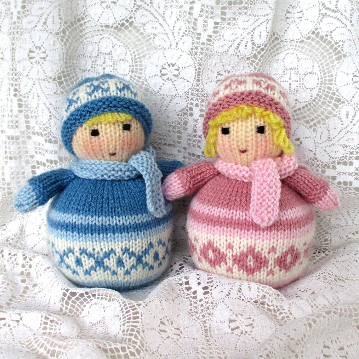 Snug Babies - Knitted Flat on 2 Needles - DK Yarn - Cuddly Baby Toy ...