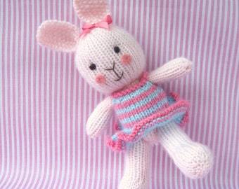 Rabbit Toy Knitting Pattern PDF - Etsy