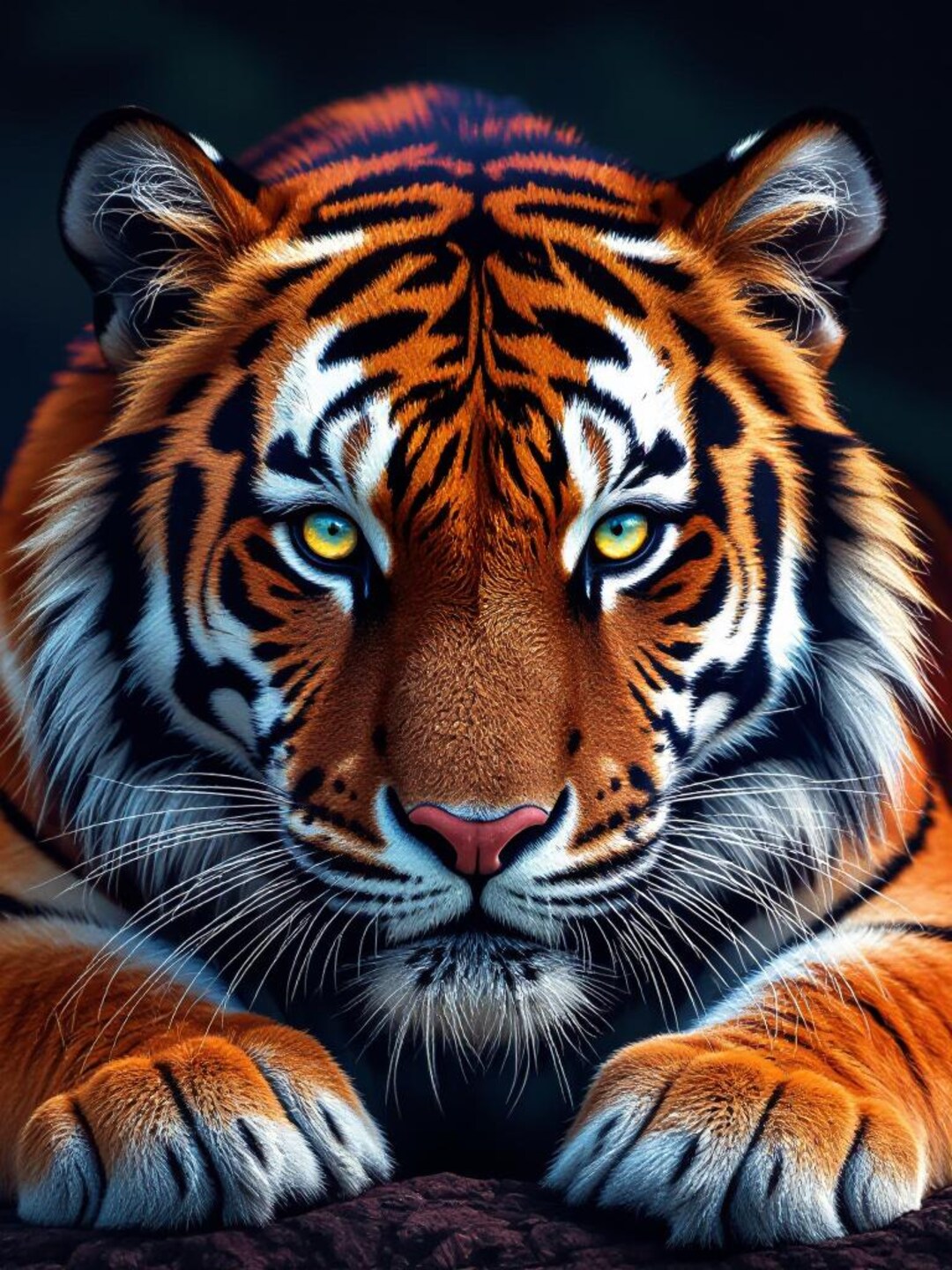 Patient Tiger Stunning Wallpaper - Etsy