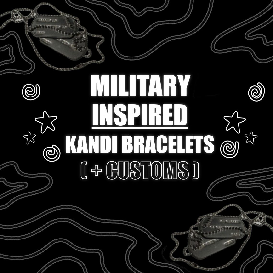 Military/tactical/cod INSPIRED Kandi Bracelets - Etsy