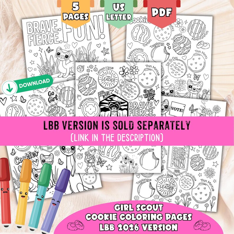 Editable Scout Cookie Menu LBB 2026, Cookie Season Sales LBB Flyer 2026 ...